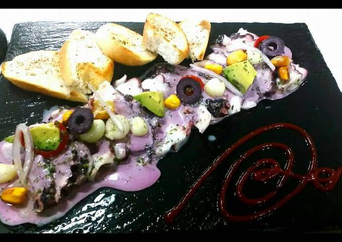 Pulpo al olivo Receta de Chef Nissel- Cookpad