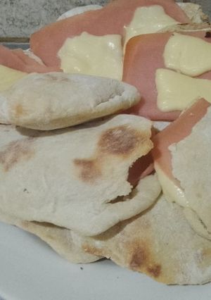 Pan árabe Con Jamón Y Queso Receta de Agustina Solana- Cookpad