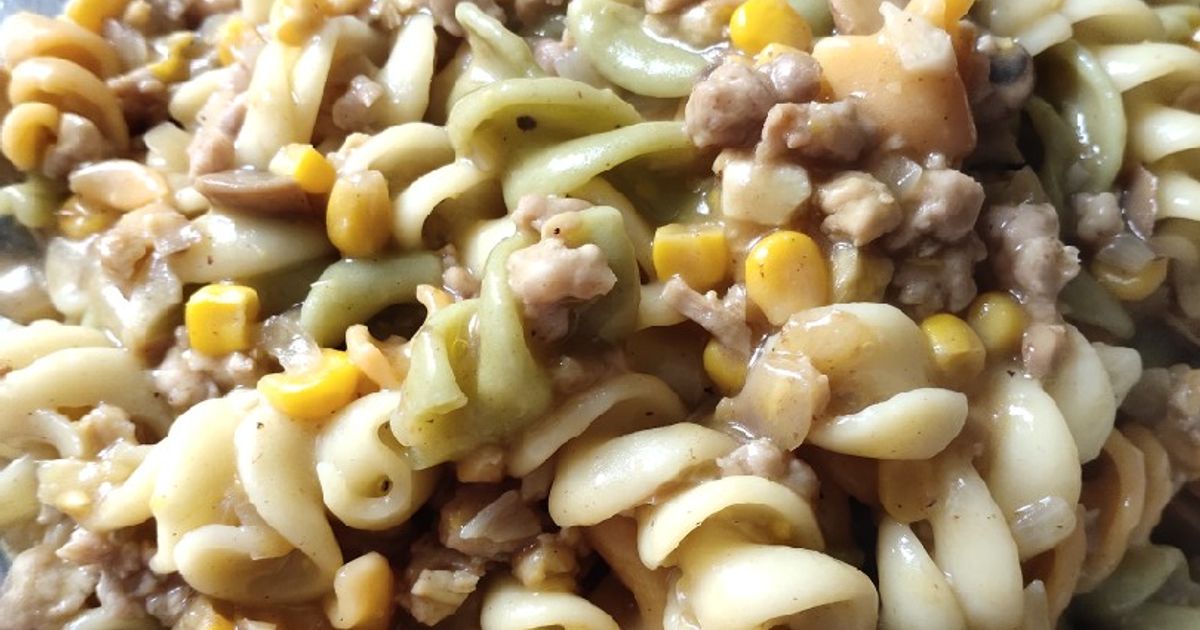 Cream Corn Fusilli Recipe By Meme