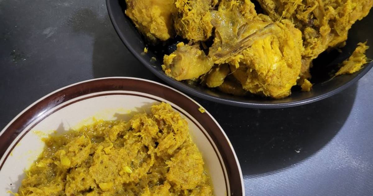 Resep Ayam Kuning Serundeng oleh Reza Pradipto - Cookpad
