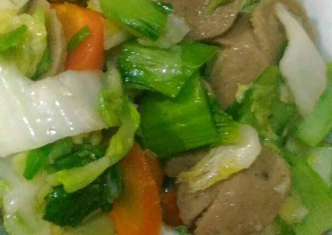 Resep Capcay bakso sederhana oleh Lilis Riyanti - Cookpad
