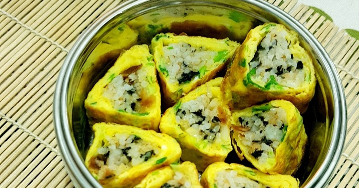 Resep Kimbab/Jumokbap Telur Simpel oleh AP - Cookpad