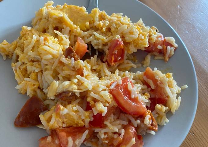 Arroz con huevo y tomate Receta de zoe quintanilla- Cookpad