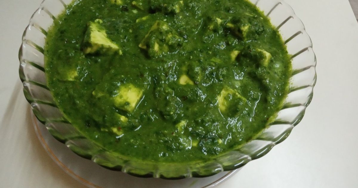 Palak Paneer (Homemade Paneer) Recipe by Falgooni Mangrola - Cookpad