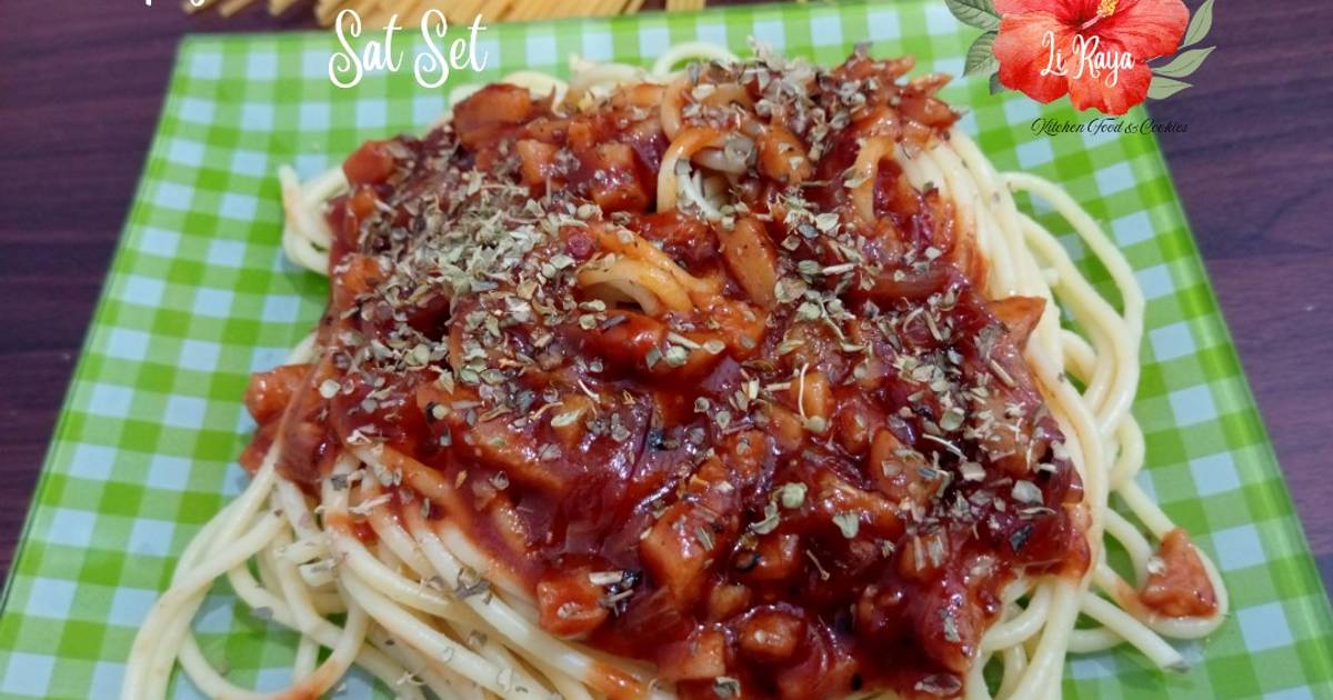 Resep Spaghetti Saos Asam Manis Sat Set oleh Li Raya ( Elli Rayati ...