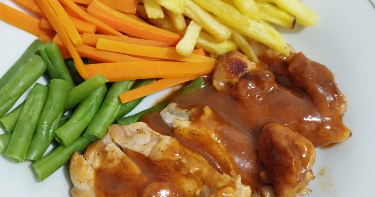 Resep Chicken Steak Viral oleh Dina - Cookpad
