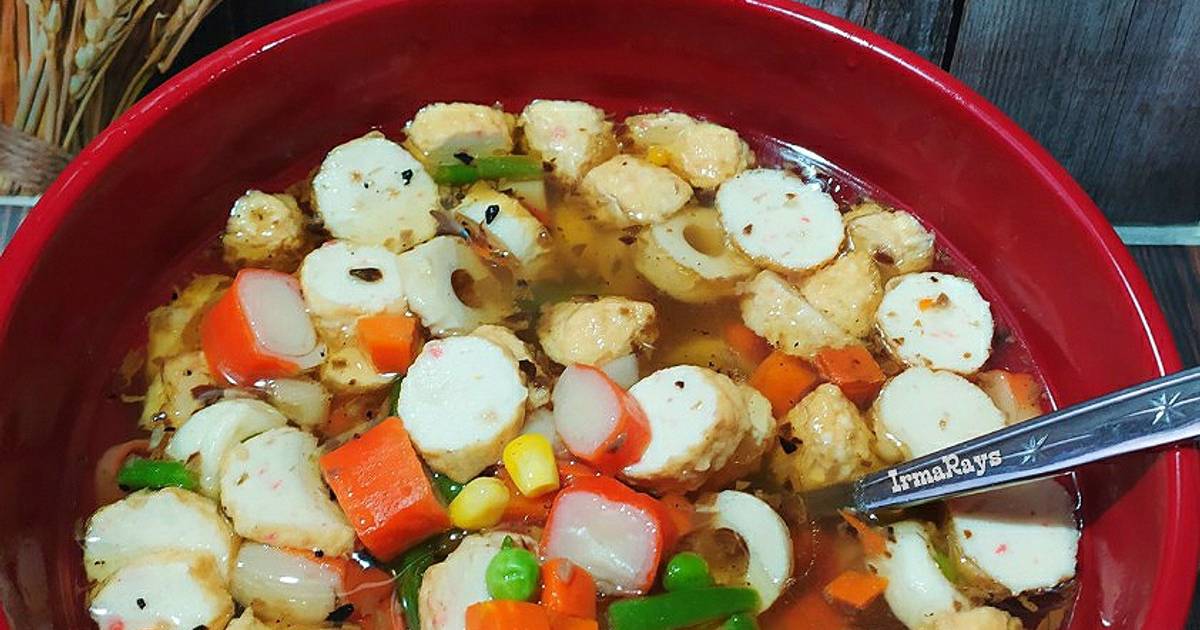 Resep Sup Bakso Seafood oleh Irma Rays - Cookpad