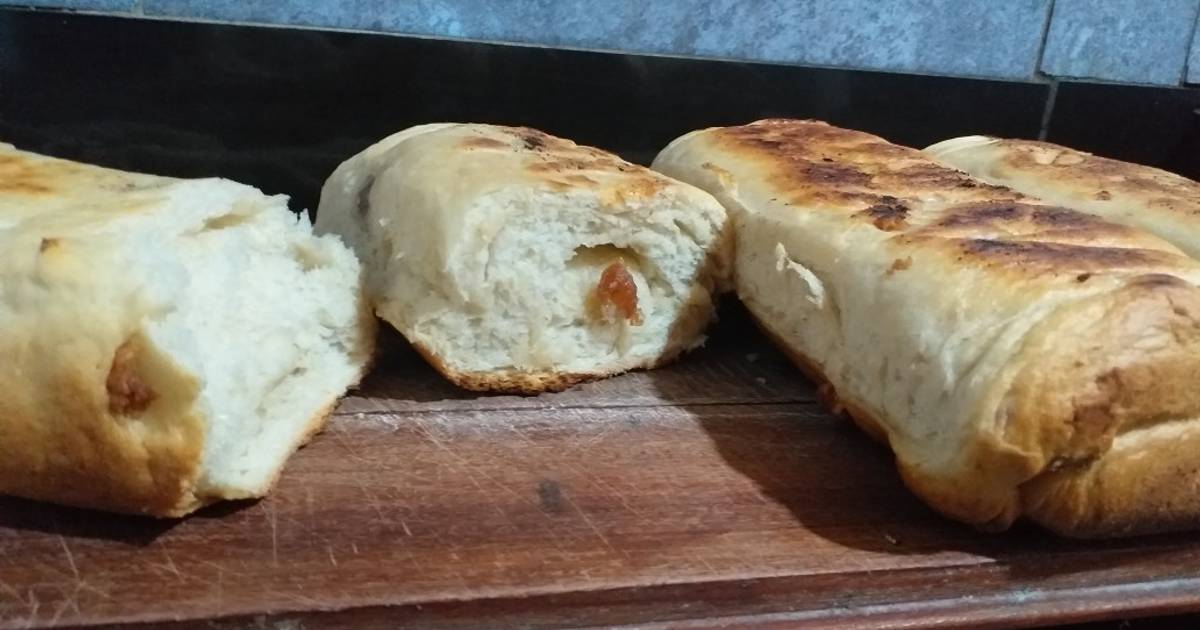 Pan casero con chicharrón Receta de Melpa- Cookpad