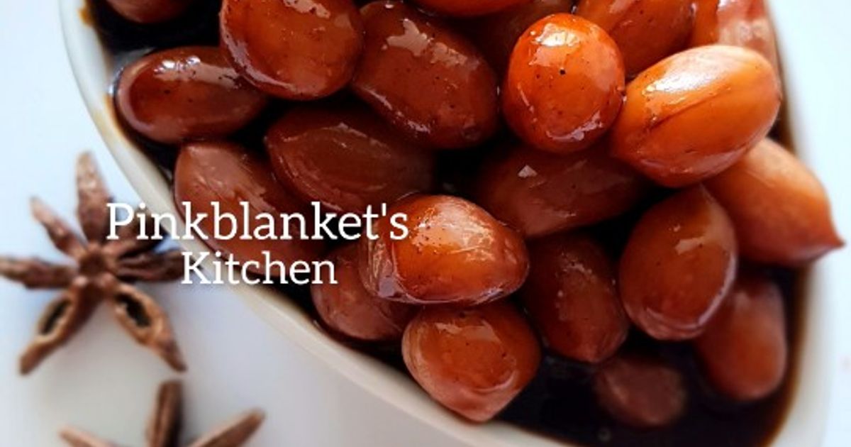 Sweet Braised Peanuts Recipe by Pinkblanket's Kitchen - Cookpad