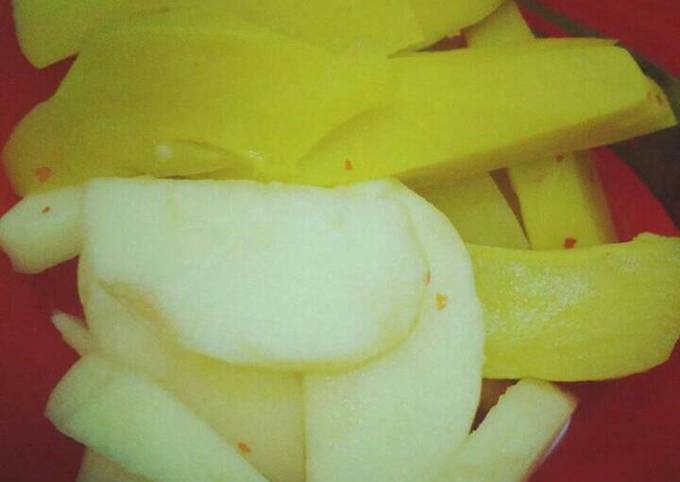 Resep Manisan Mangga Muda dan Apel oleh Dwie Asih Lwidtz - Cookpad