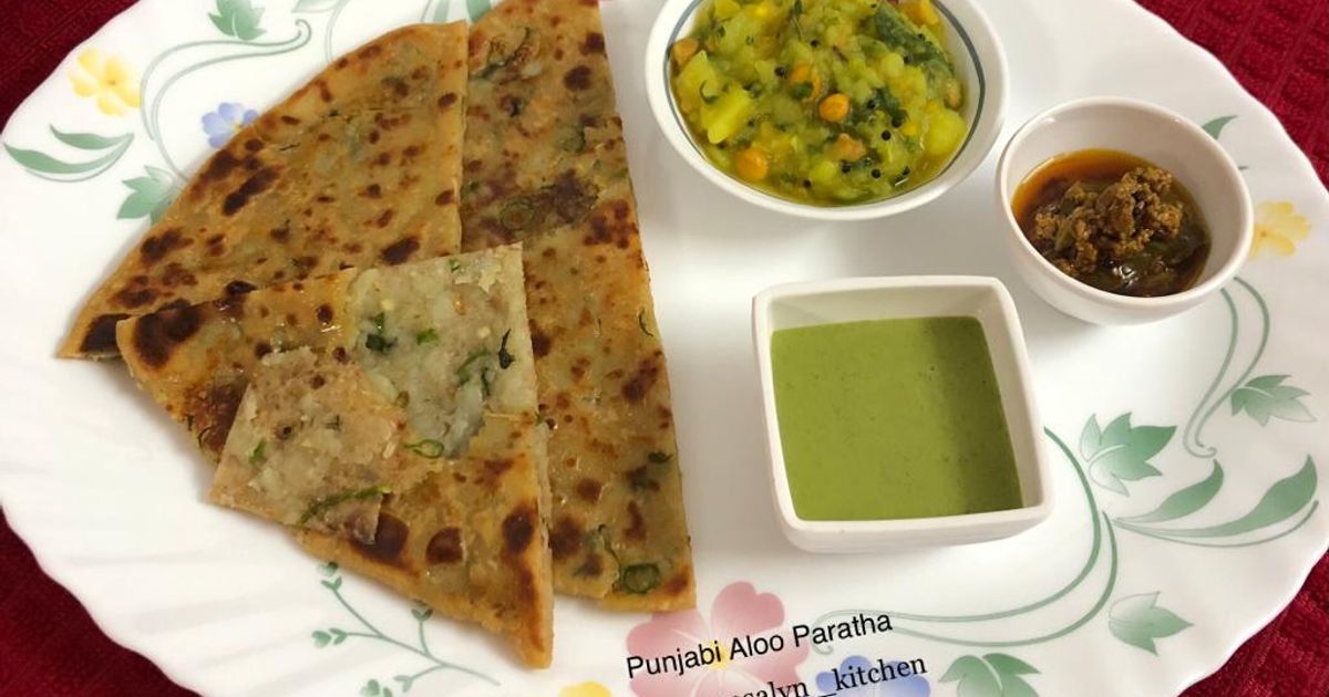 Punjabi Aloo Paratha Recipe by Rosalyn John - Cookpad