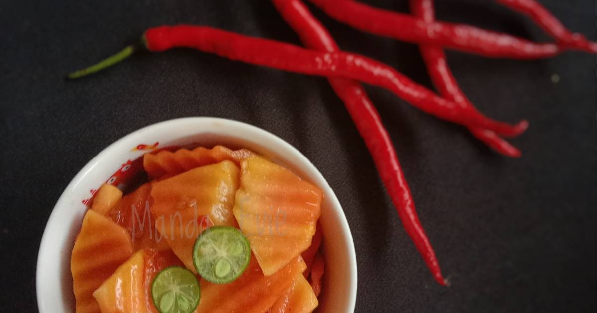Resep Pedesan Kates/Pepaya Mengkal oleh Manda Evie - Cookpad