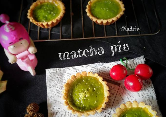 Resep Matcha Pie (greentea pie) oleh Windriayu - Cookpad