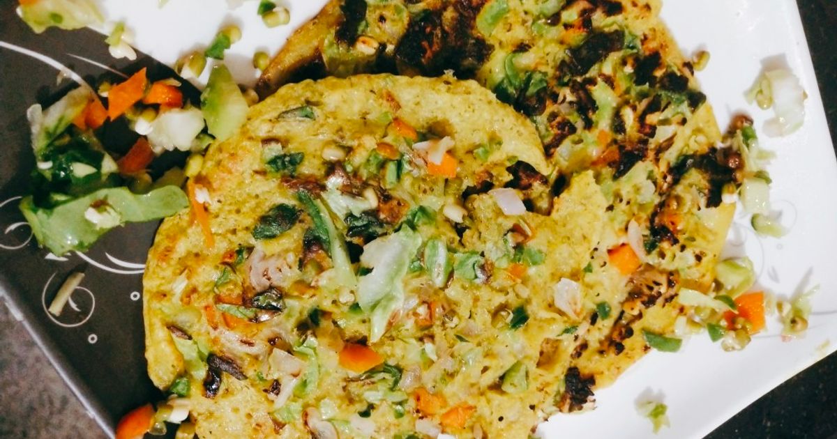 Hara Bhara Pan Cake Recipe by Mukta Shukla - Cookpad