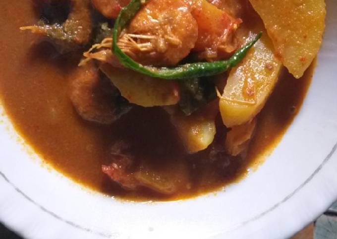 Resep Udang gulai kentang oleh Tok - Cookpad