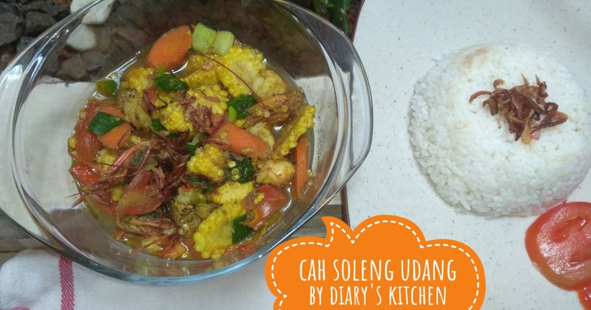 Resep Cah Soleng Udang oleh Dini Aulia Rizky - Cookpad