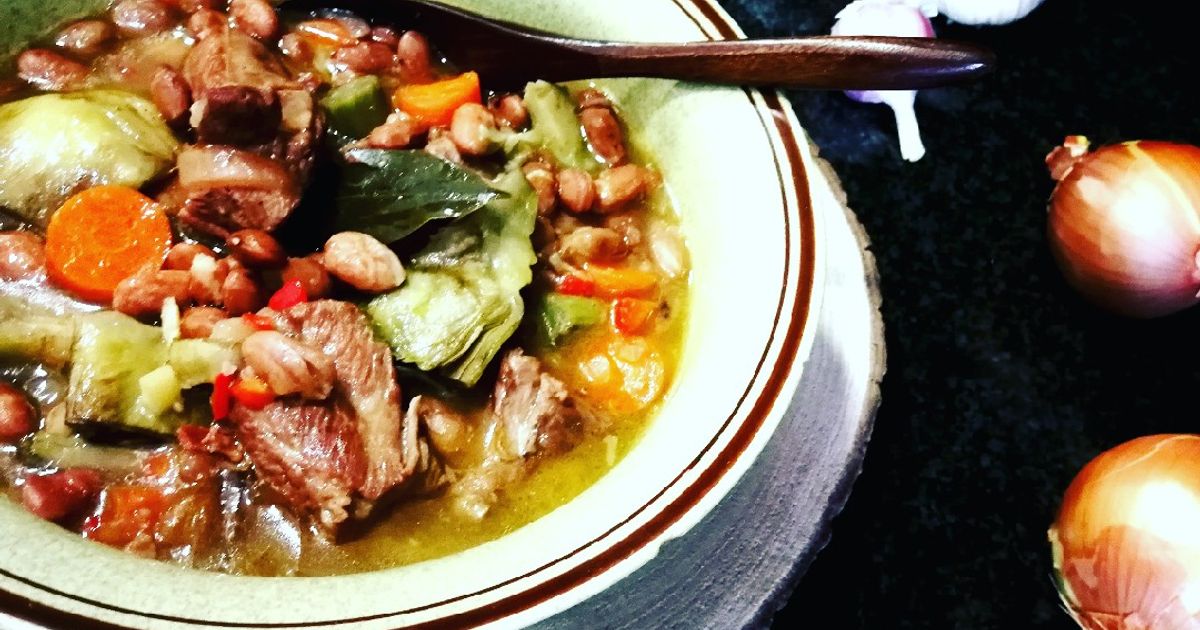 Alubia Pinta Con Costillar De Cerdo Y Alcachofas Receta de "cocinar con ...