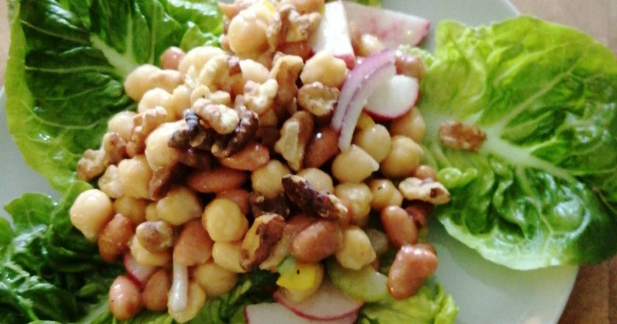 Ensalada de frijoles Receta de Lourdes González- Cookpad