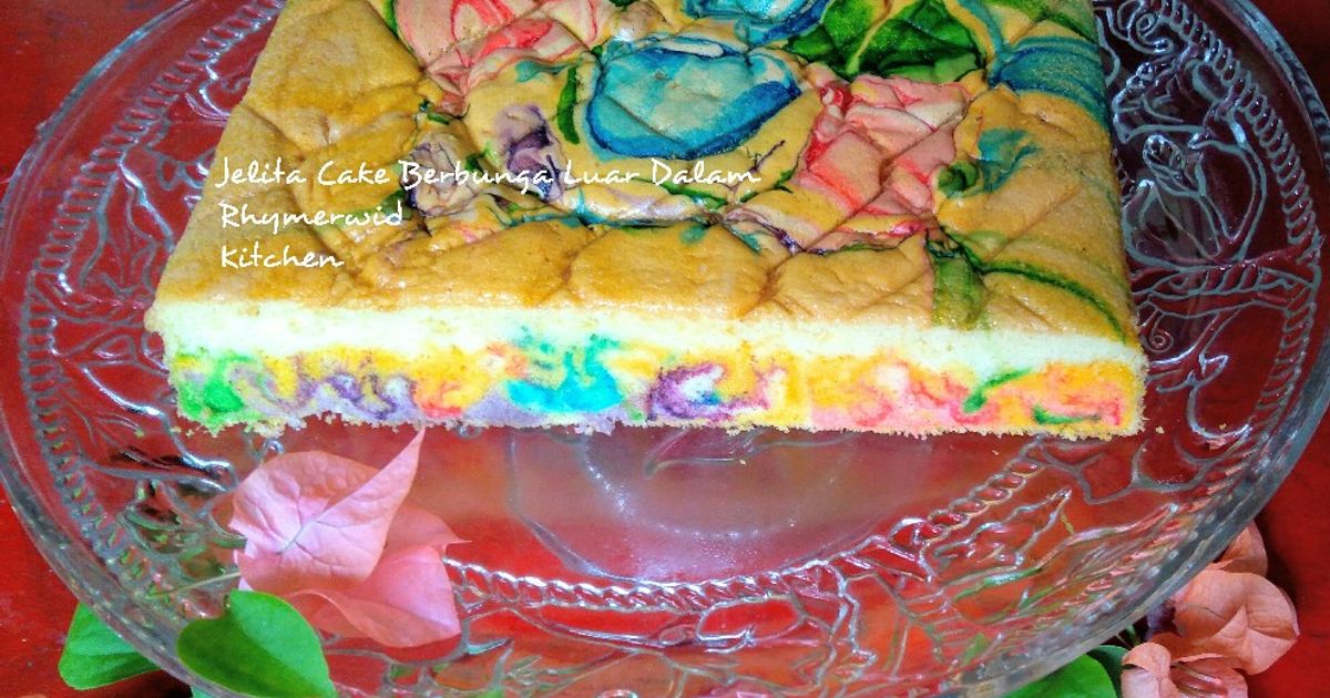 Resep Jelita Cake Berbunga Luar Dalam oleh Wids Kitchen 🍀🌷 - Cookpad