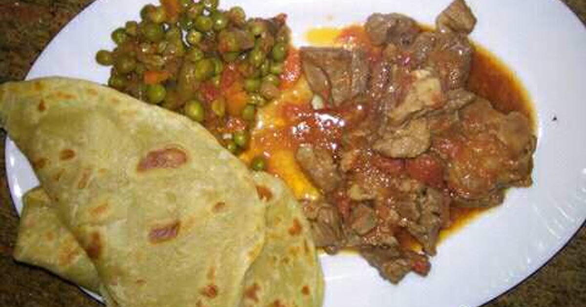 Chapati And Minji With Beef Stew Recipe by Cyrus Kinyua - Cookpad