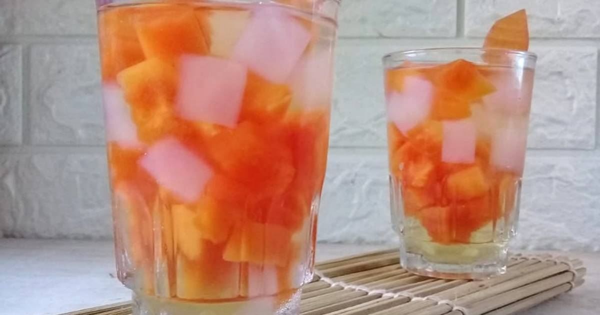 Resep Es Pepaya Nata De Coco oleh Heni Nur - Cookpad