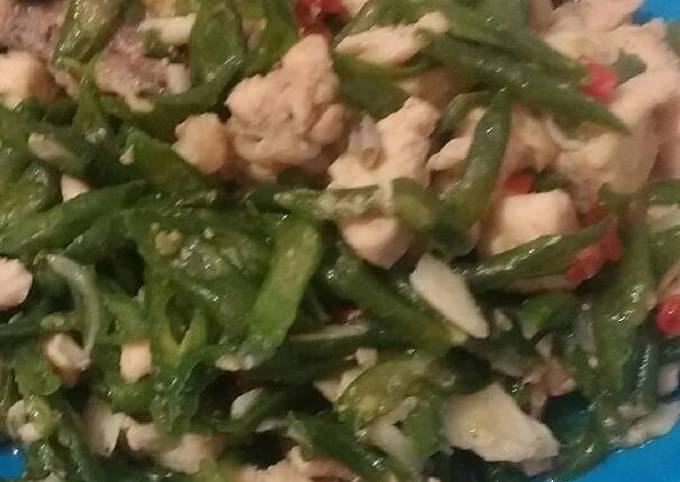 Resep Oseng-oseng Ayam kacang panjang oleh Messa Susane - Cookpad