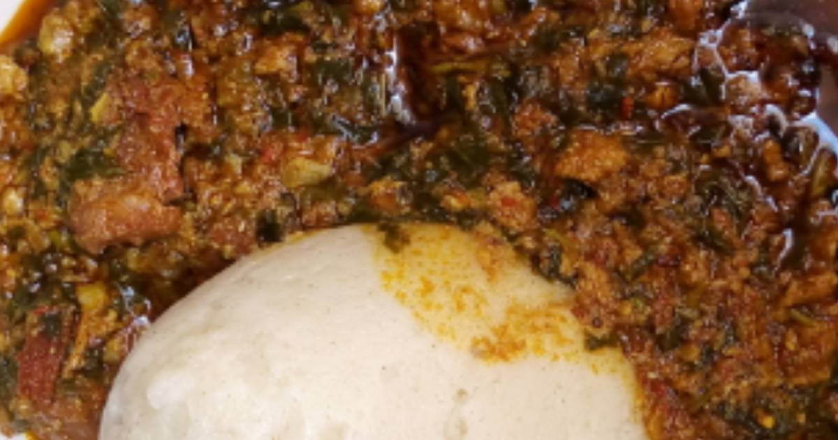 Tuwon semo da miyar egusi girki daga habiba aliyu - Cookpad