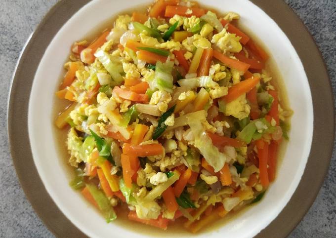 Resep Orek telur n sayuran oleh Daniar - Cookpad