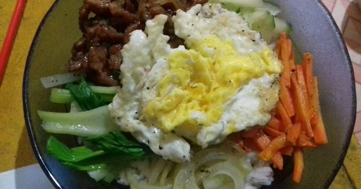 Resep Bibim bap (mix rice) oleh hasanah31 - Cookpad