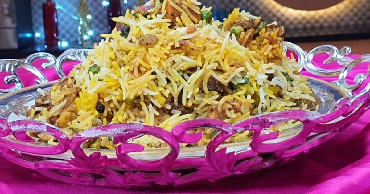 Shahi mewa biryani Recipe by Falguni Thakker - Cookpad