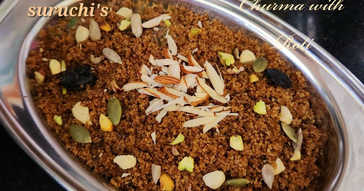 Quick Jaggery Churma with Roti Recipe by Suruchi (Dr. Ruchi Sharma ...