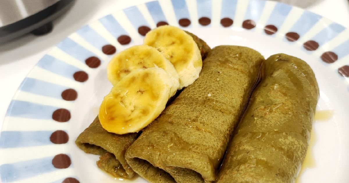 Resep Matcha Crepe Roll oleh Mamawok - Cookpad
