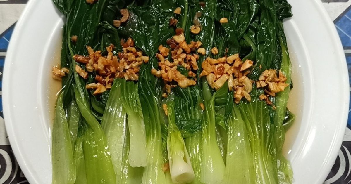Resep Pokcoy Garlic Ala Chinese Resto oleh Putrideew - Cookpad