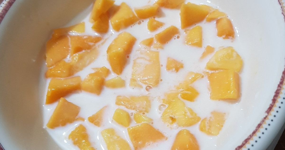 3 Ingredients Chilled Milky Mango Recipe by Shaiq Gulzar - Cookpad