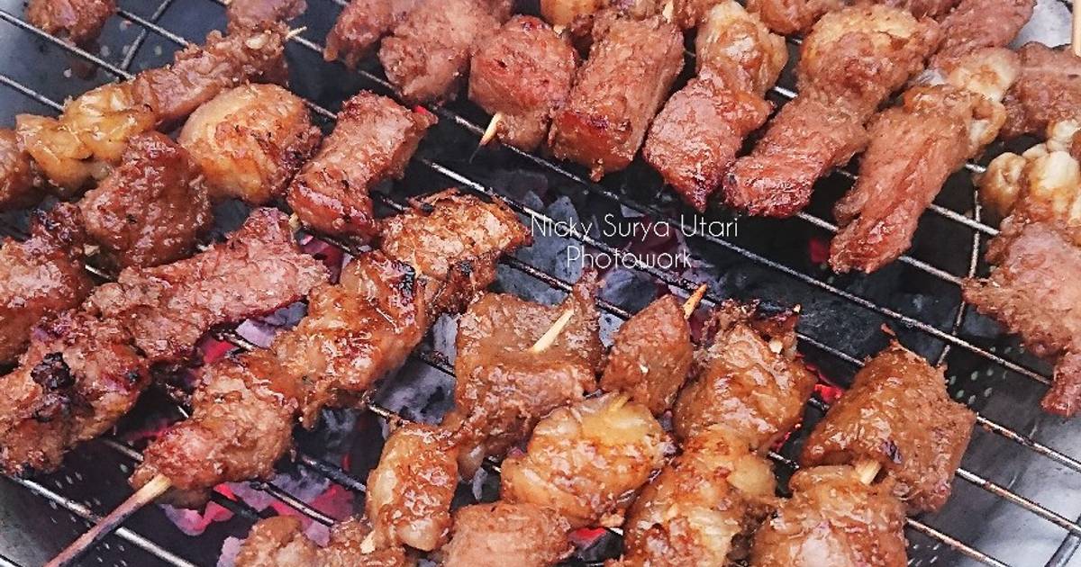 Resep Sate Maranggi (Daging Sapi) oleh Nicky Surya Utari - Cookpad