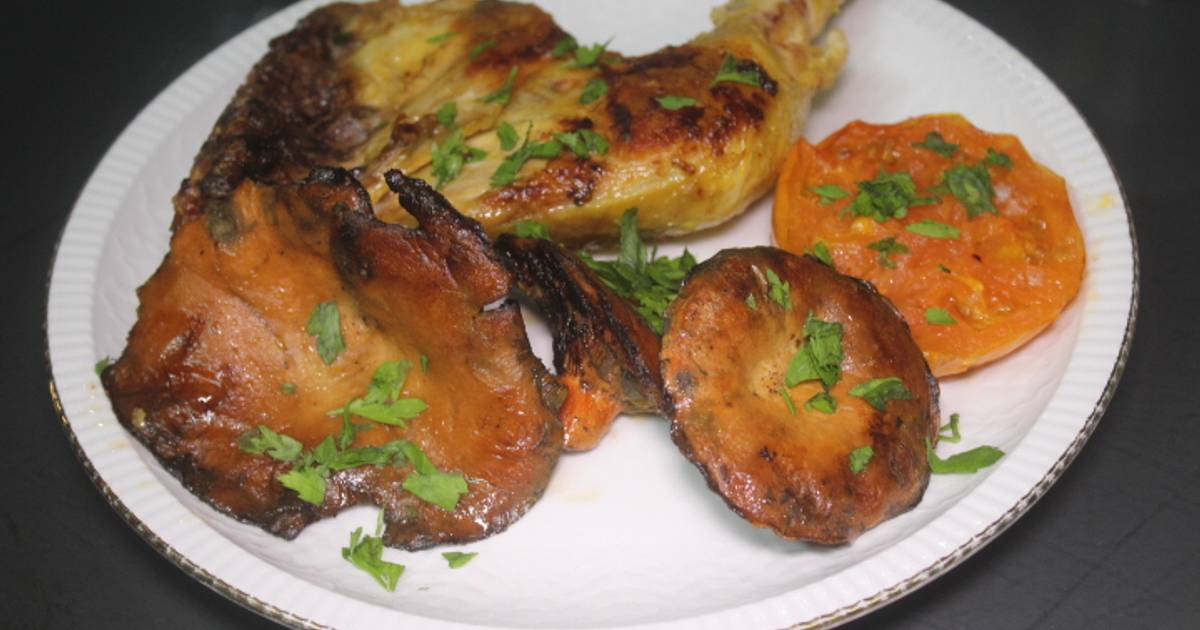 Contramuslo de pollo con níscalos Receta de jorbasmar- Cookpad