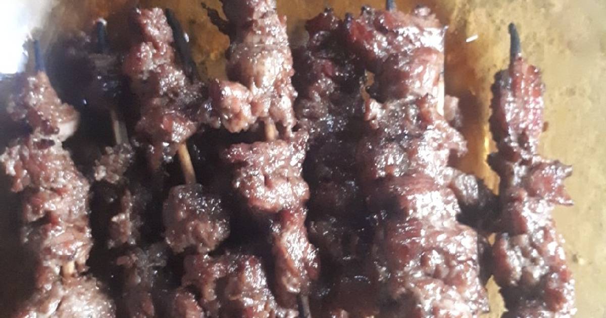Resep Sate Sapi Bumbu Sederhana oleh Ika Rahmatika - Cookpad