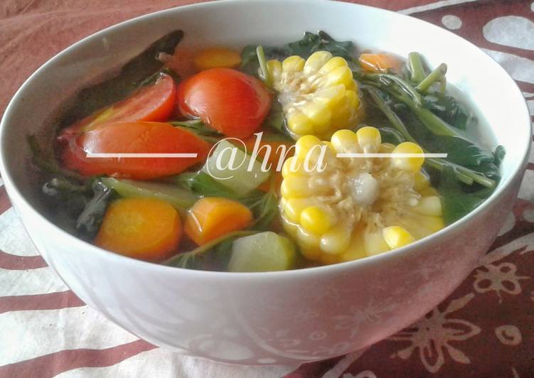 Resep Sayur Bening Lontop (Tips agar sayur warnanya menarik) oleh Hanif ...