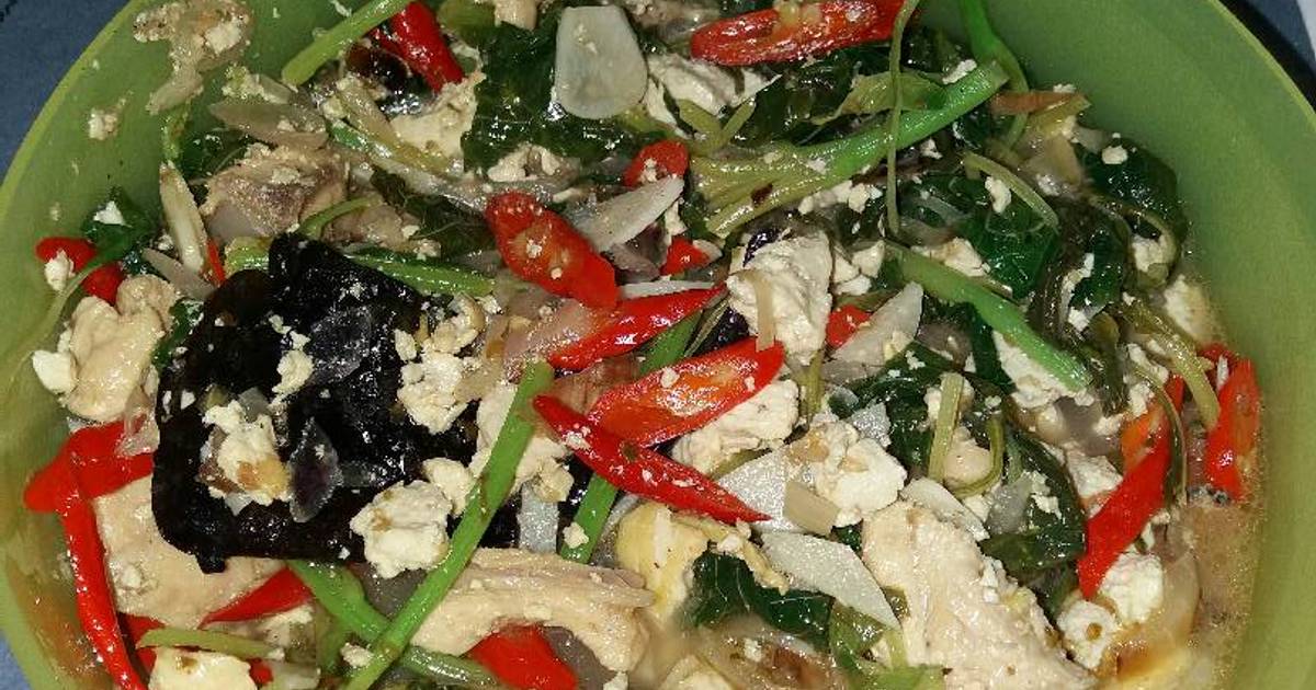 Resep Diet mayo lunch day 12 tumis bayam ayam tahu oleh Yovita Irawati ...