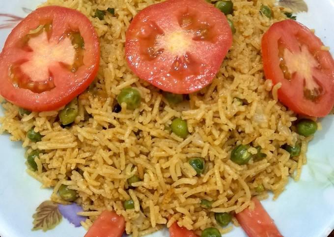 Mattar pulao Recipe by Kulsoom Bukhari - Cookpad