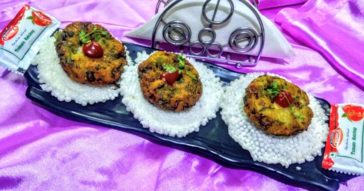 Poha Spinach Tikki Recipe by DrAnupama Johri - Cookpad