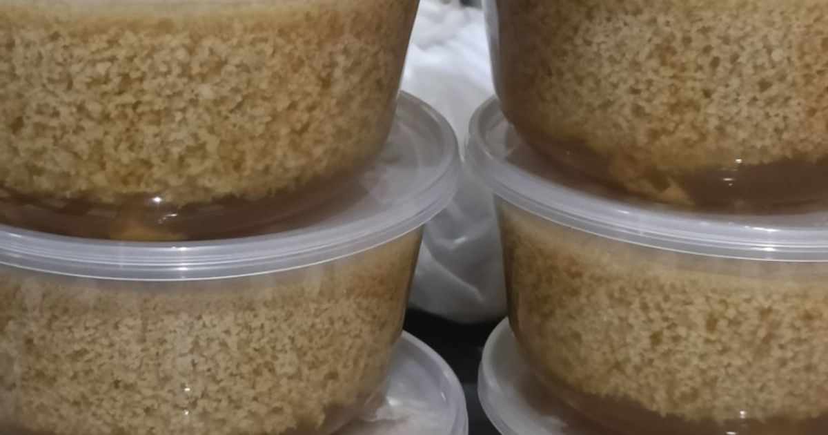 Resep puding lumut cup gula merah rumahan enak dan mudah - Cookpad