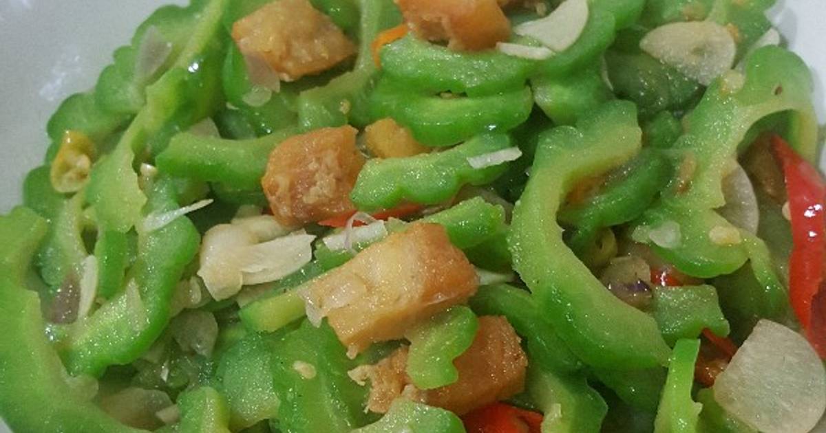 Resep Pare Tumis Ikan Asin oleh ells.cooking - Cookpad