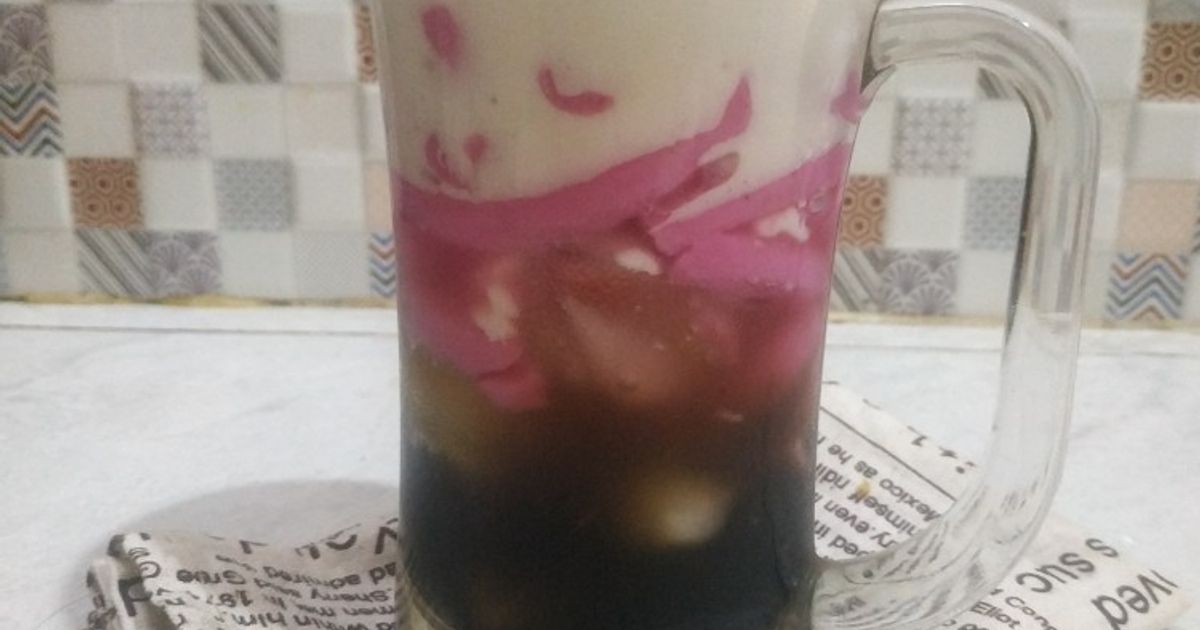 Resep 545. Es Cendol Black Pink (Buah Naga) oleh Naqiyyah 🍒 - Cookpad