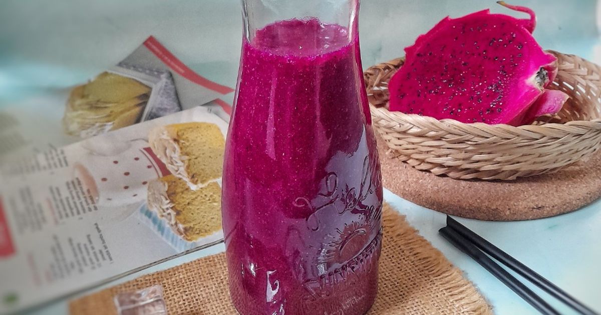 Resep juice buah naga dan kurma rumahan enak dan mudah - Cookpad