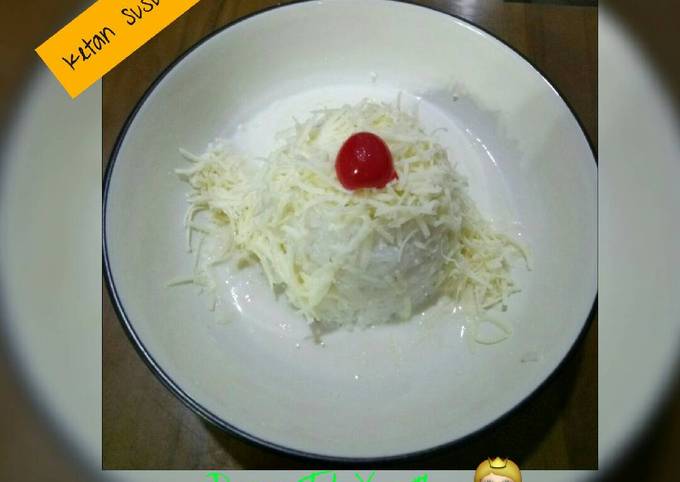 Resep Ketan Susu Keju Yummy💕 oleh Teh Yanithea - Cookpad