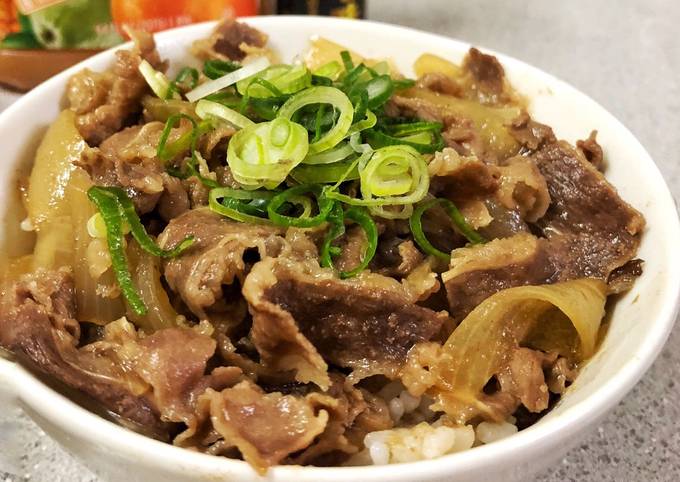 Resep Gyudon Yoshinoya Ala-ala oleh Muthi Afifah - Cookpad
