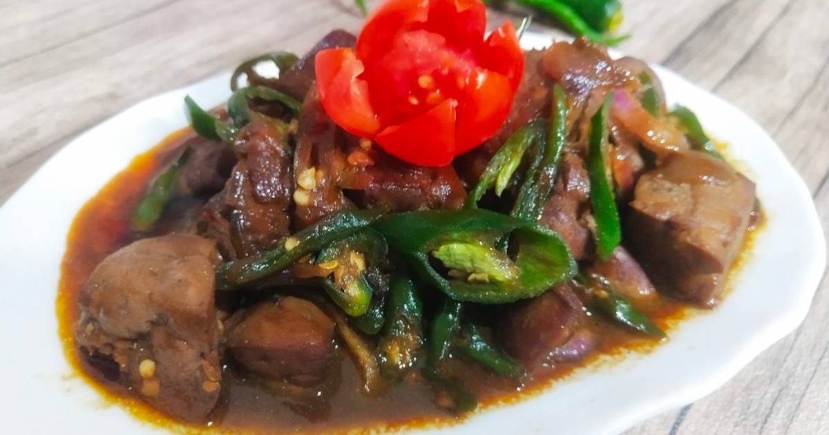 Resep Ati Sapi Masak Kecap oleh Shanty Yuniar - Cookpad