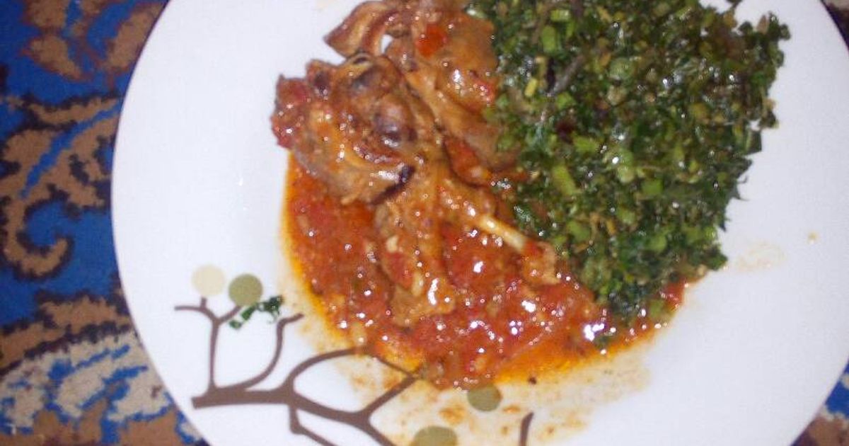 Duck Stew With Boiled Mchicha... Recipe by Everlyne Chinyavu - Cookpad