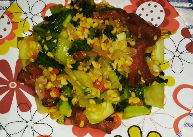 Resep Beef sosis with sauteed vegetables corn oleh Fatimah Fatmawati ...